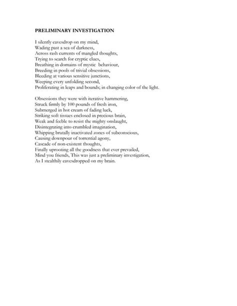 Preliminary Investigation Pdf