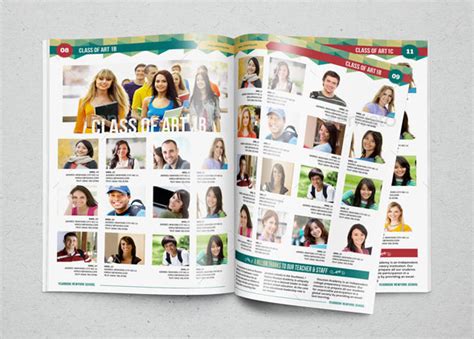 Yearbook Template Design Vol 1 Print Templates Graphicriver