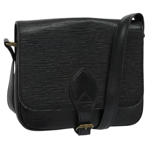 Louis Vuitton Cartouchiere Handbag Epi Leather Mm Black Ref2503806