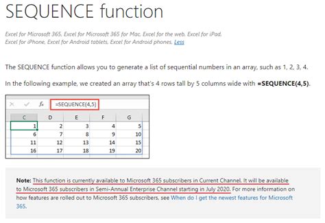 Sequence Function No Longer Available Microsoft Qanda