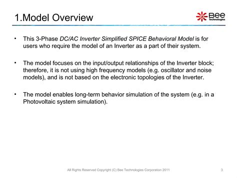 Dcac 3 Phase Inverter Ltspice Model Ppt