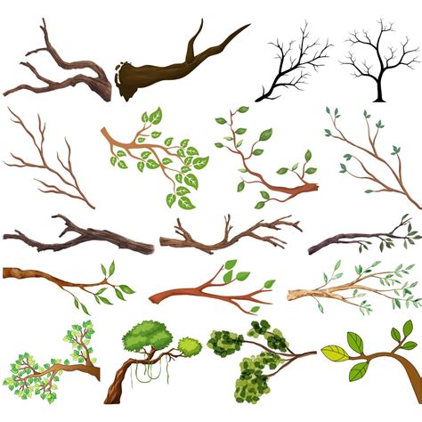 Tree Branch Svg Bundle Tree Limb Svg Tree Twig Svg Branch Clipart Branch Svg Cut Files