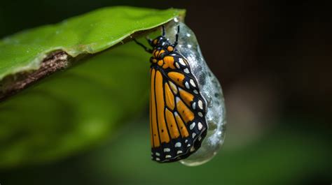 Resting Rest Monarch Butterfly Is On A Leaf Backgrounds  Free