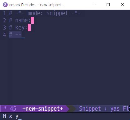 emacs yasnippet 사용하기 hoisharka s blog
