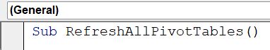 Vba Refresh Pivot Table In Excel Examples How To Auto Refresh