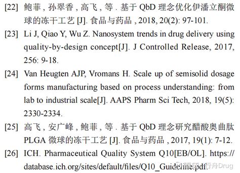 推荐｜qbd理念在微球制剂开发中的应用 点击上方的 行舟drug 添加关注 作者｜安广峰 吕丕平（上海济煜医药） 来源｜ 上海医药 2021 3 质量源于设 雪球