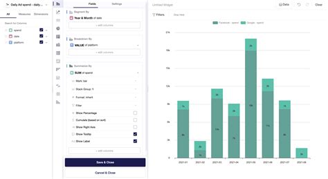 Create A Simple Chart Bar Line Area
