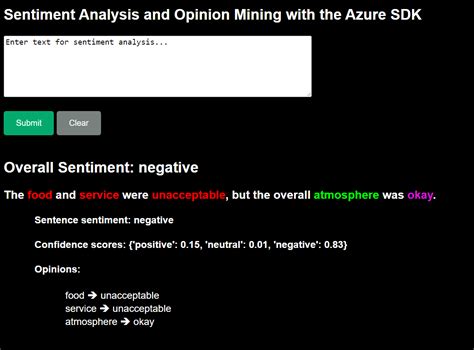 Github Azure Samplespycon2022 Azure Sdk Textanalytics Sentiment