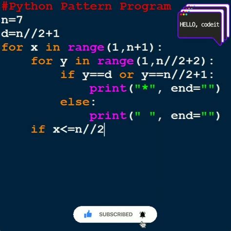 Python 08 To Print Star🌟 Pattern Program In Python Programming