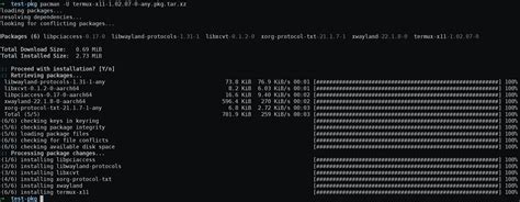 Add Support For Compiling A Package In Pacman Format · Issue 167 · Termuxtermux X11 · Github