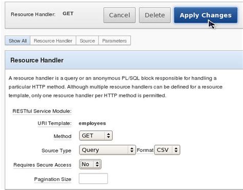 Creating And Using Restful Web Service In Application Express 42