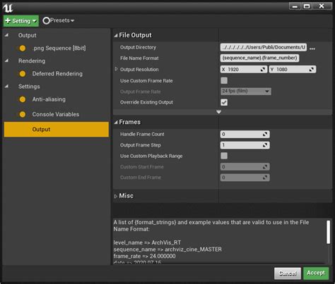 Rendering High Quality Frames With Movie Render Queue In Unreal Engine Unreal Engine 56