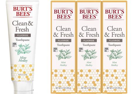 56 Off Burts Bees Toothpaste 3 Pack The Coupon Thang