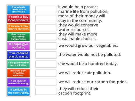 Match The If Clause With The Correct Main Clause To Complete The