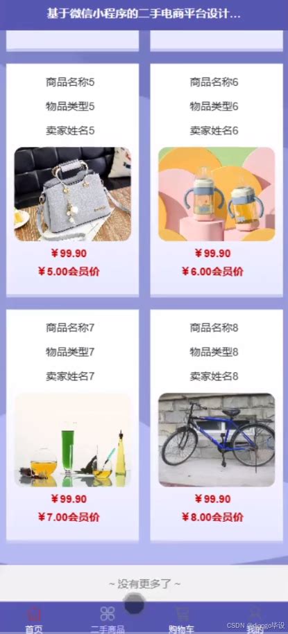 【开题报告】基于djangovue基于微信小程序的二手电商平台设计与实现论文源码 计算机毕业设计 Csdn博客