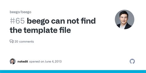 Beego Can Not Find The Template File · Issue 65 · Beegobeego · Github