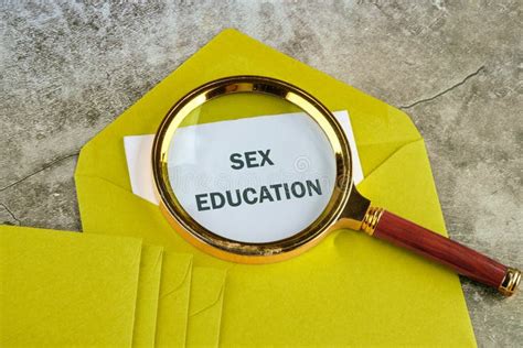 Sex Education Concept Sex Education Written In A Letter Sticking Out