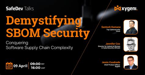 Webinar Demystifying Sbom Security Xygeni Security