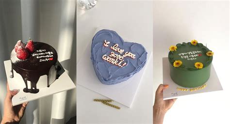 แสนน่ารัก 20 ไอเดีย Minimal Cake สไตล์เกาหลี Akeru