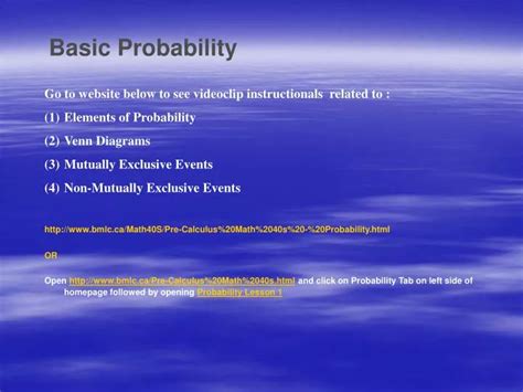 PPT Basic Probability PowerPoint Presentation Free Download ID 3791277