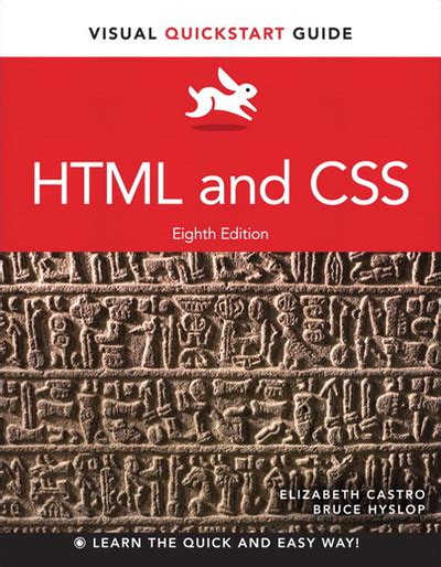 Visual Quickstart Guide Html And Css Eighth Edition Html And Css