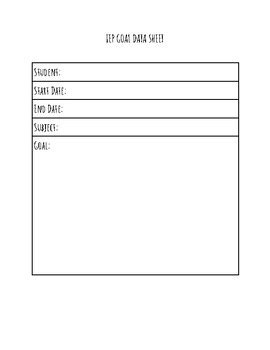 IEP Goal And IEP Goal Data Collection Sheets By Love And Learning In ABA