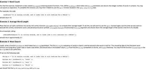 Solved Exercise 1 Word Count For The First Exercise