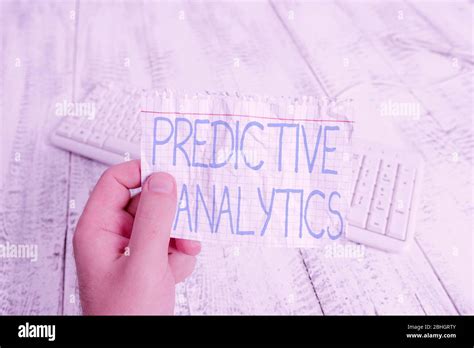 Conceptual Hand Writing Showing Predictive Analytics Concept Meaning