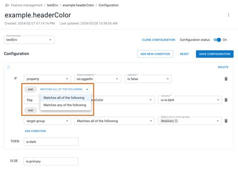 configure feature flags