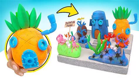 ترفند کاردستی ساخت دنیای باب اسفنجی مینیاتوری