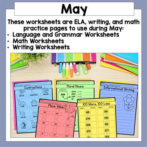 Math And Ela Worksheets For May