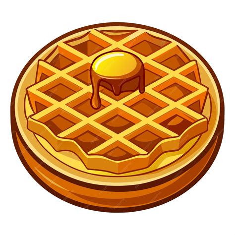 Waffle Clipart Cartoon Style Vector Illustration Premium Ai Generated Vector