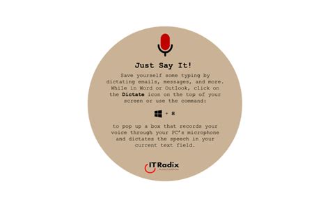 Tech Tip Just Say It It Radix Nj