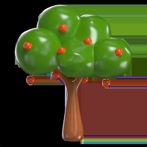 Download 3d Apple Tree Model Orchard Emblem Of Harvest And Abundance In
