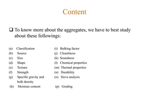 Chapter Aggregates Part PPT