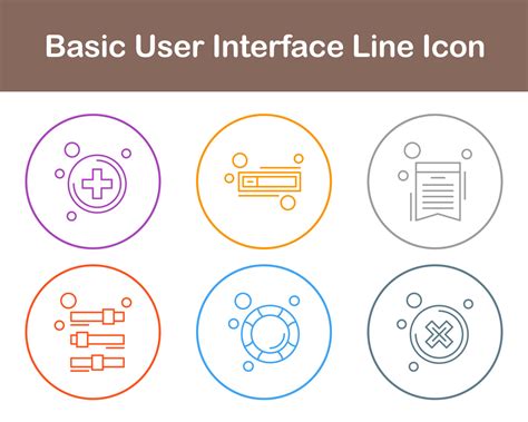 Basic User Interface Vector Icon Set 21506512 Vector Art At Vecteezy