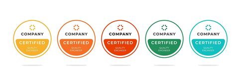 Digital Certificate Badge Design For Technical Professionals Who Have