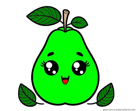 Pobarvana Pobarvanka Pobarvanka Hruške Eva