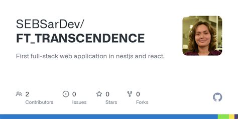 Github Sebsardev Ft Transcendence First Full Stack Web Application In Nestjs And React