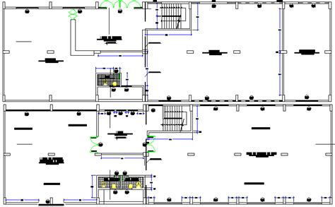 Ground And First Floor Plan Layout Details Of Office Building Dwg File Artofit