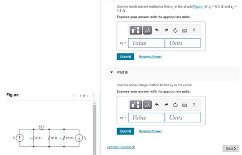 Solved Use The Mesh Current Method To Find V In The Chegg