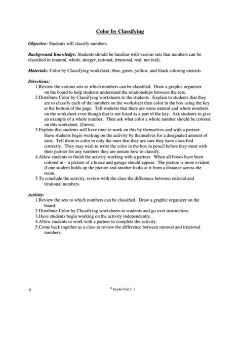 Classifying Real Numbers Worksheet Chessmuseum Template Library