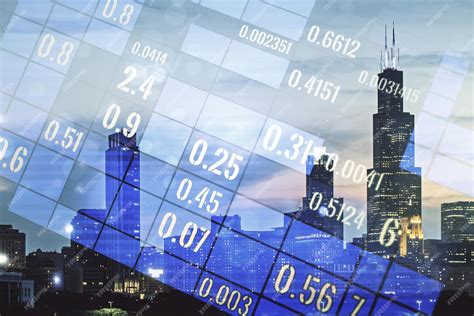 Premium Photo Abstract Virtual Analytics Data Spreadsheet On Chicago