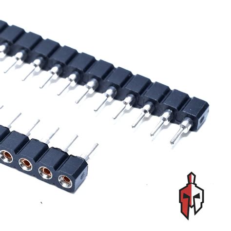 Pin Mm Single Row Round Female Pin Header Alphatronic