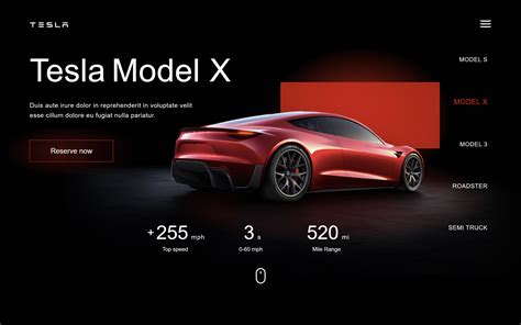 how to create animated tesla landing page using html css and js