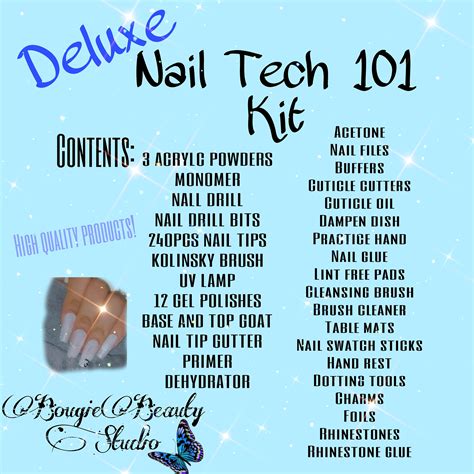 Deluxe Advanced Nail Tech Kit Professional Nail Kit Acrylic Kit Gel