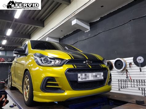 쉐보레 더 넥스트 스파크 순정소음기 원복 Jsr퍼포먼스 레인보우 머플러팁 원형 듀얼팁 배기 순정화 부밍음 구조변경 경차 튜닝 부산 배기 튜닝 전문