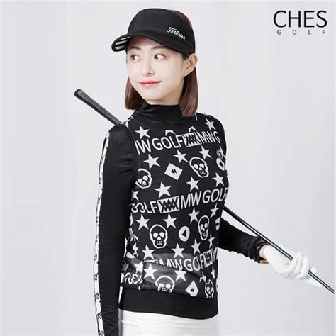 체스 미우 퍼포먼스 뒤르골 여성골프 망사 조끼p307201258