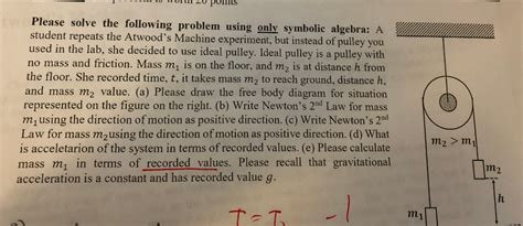 Solved L 20 POints Please Solve The Following Problem Using Chegg Com