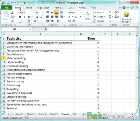 Create Edgy To Do Or Checklists With Check Boxes In Excel Shortfall Calculator